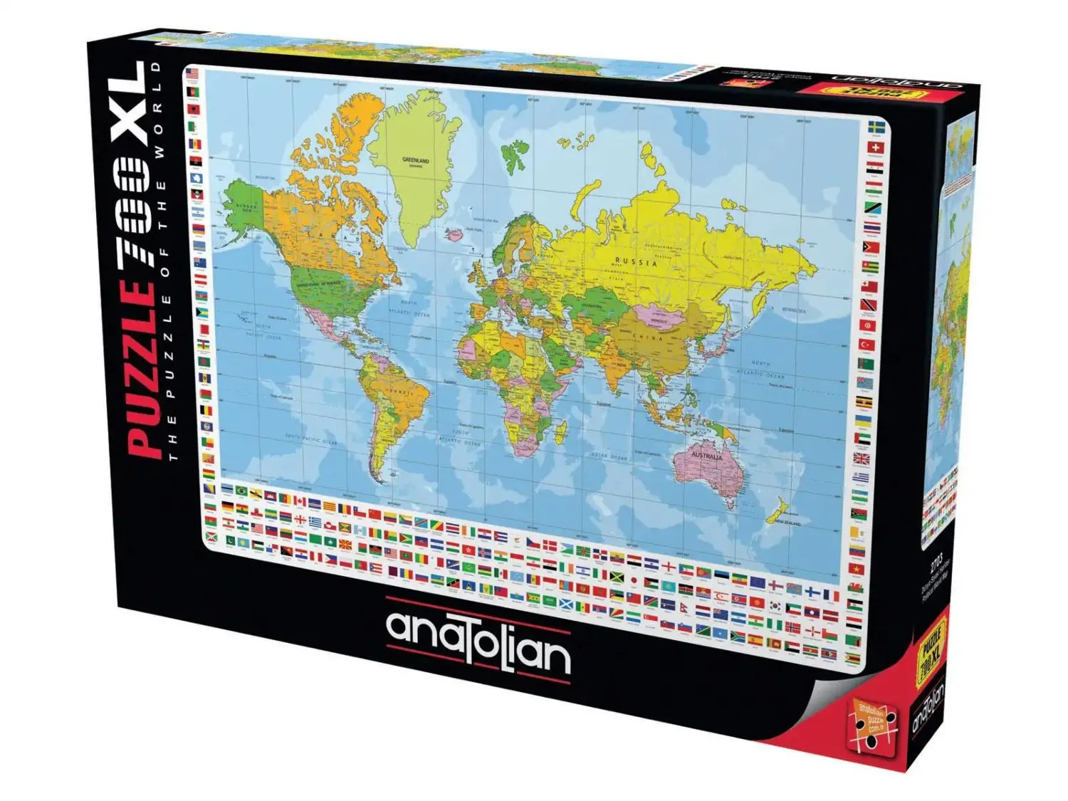 World Political Map - 700 Piece Jigsaw Puzzle by Anatolian | Serious ...