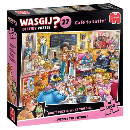 Wasgij Destiny 27: Café to Latte! - 1000 Piece Jigsaw Puzzle by Jumbo ...