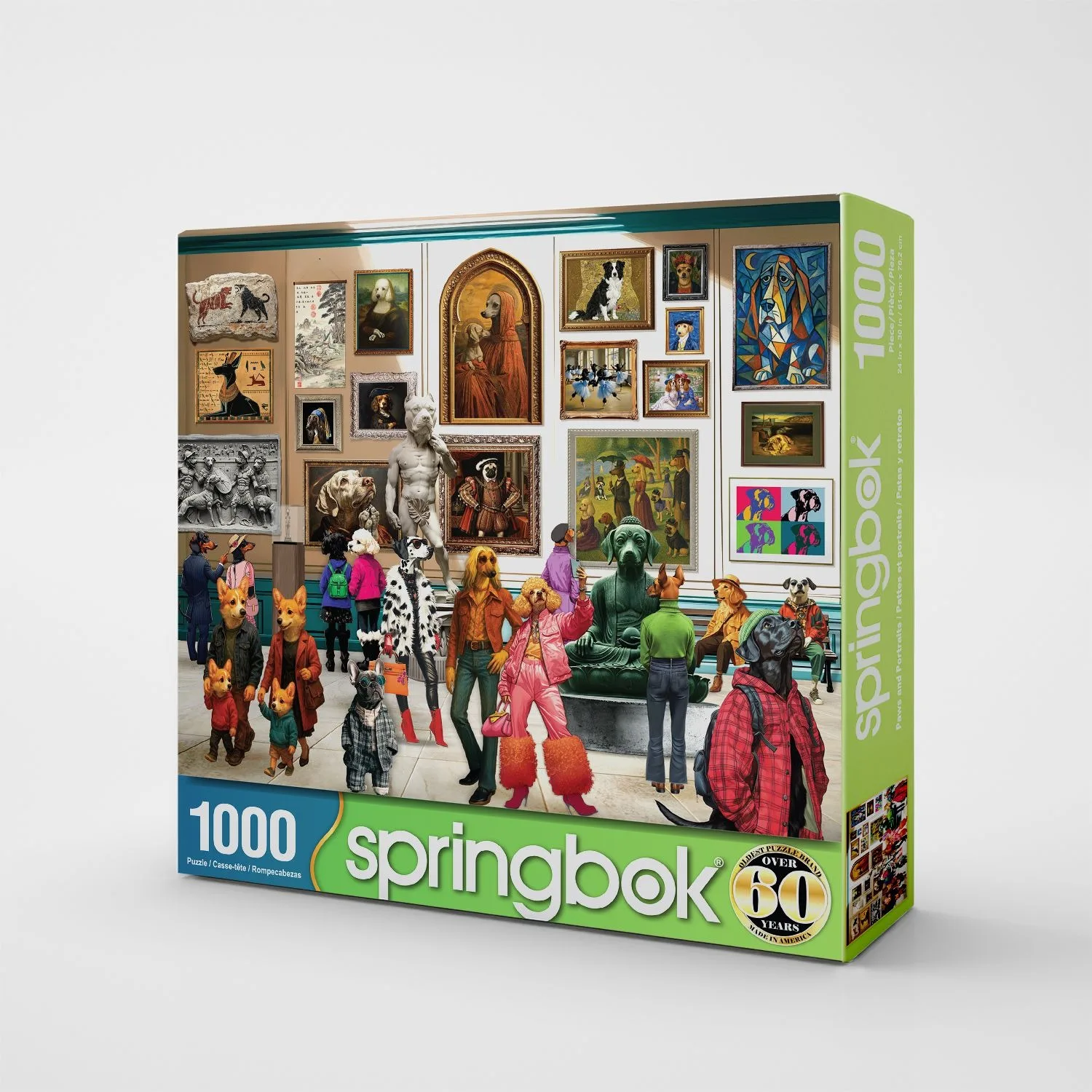 Paws and Portraits - 1000 Piece Jigsaw Puzzle by Springbok | Serious ...