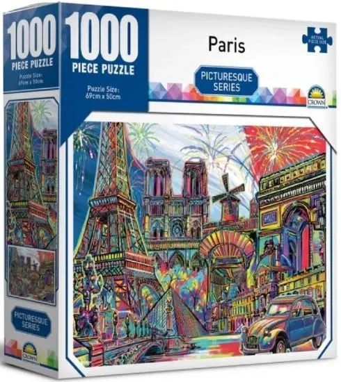 Paris - 1000 Piece Jigsaw Puzzle by Gift Solutions | Serious Puzzles