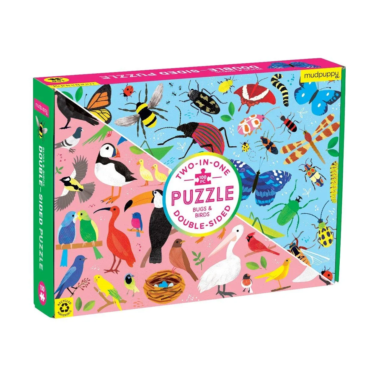 Bugs & Birds - 100 Piece Jigsaw Puzzle by Mudpuppy | Serious Puzzles