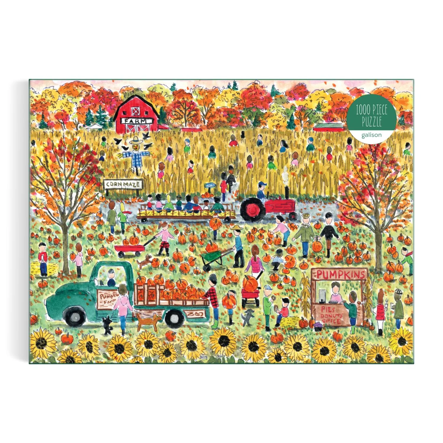 Pumpkin Patch - 1000 Piece Jigsaw Puzzle by Galison | Serious Puzzles