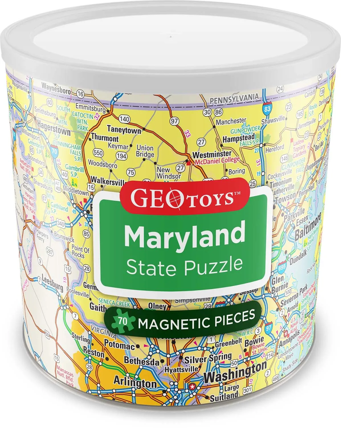 Maryland - Magnetic Puzzle - 70 Piece Jigsaw Puzzle by Geo Toys ...