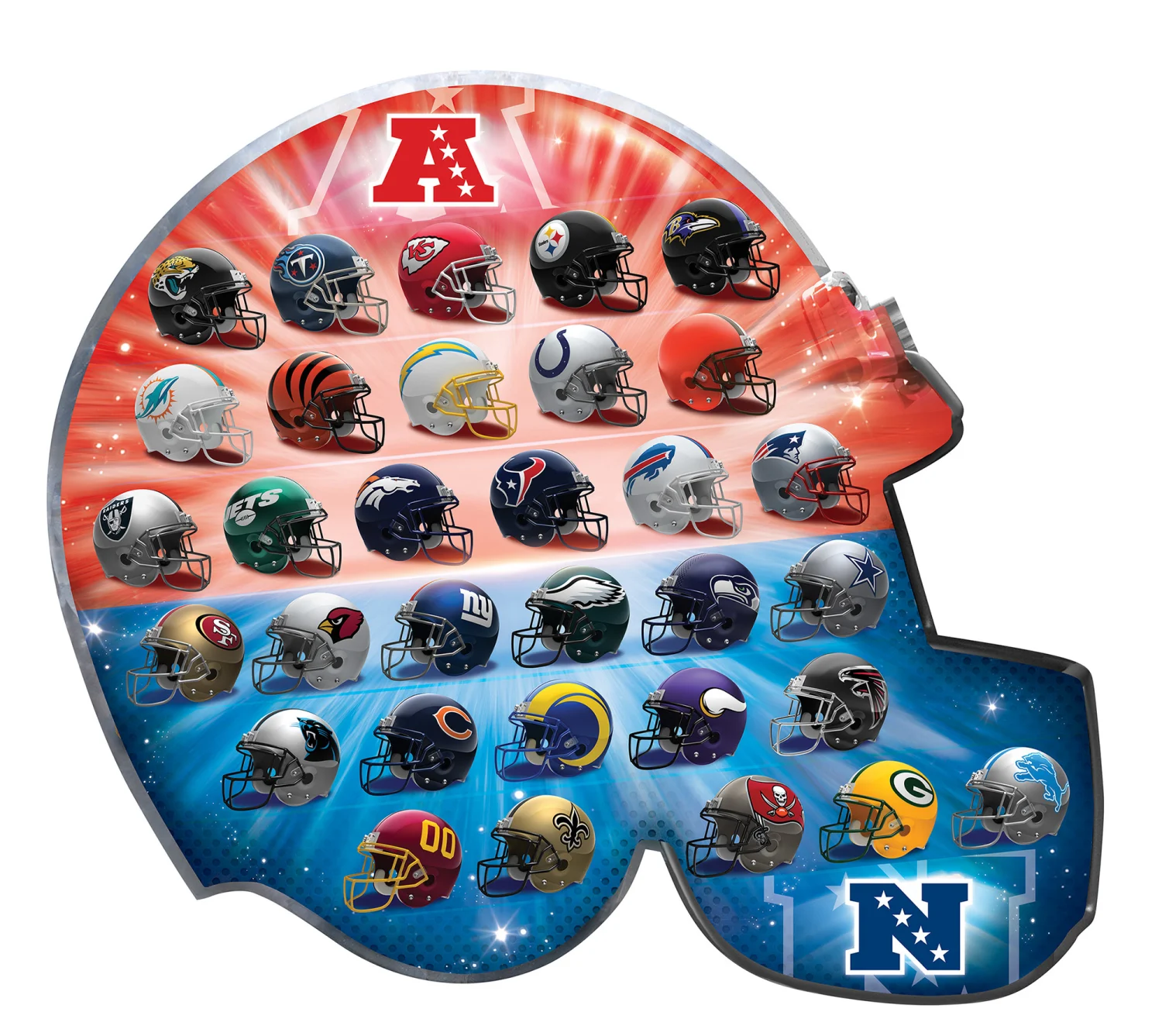 NFL League Helmets - Scratch and Dent - 500 Piece Jigsaw Puzzle by ...
